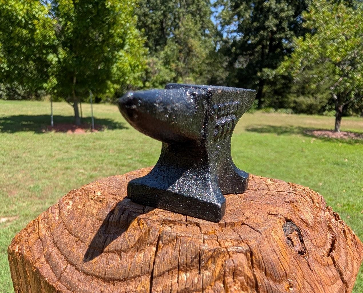 MINI CAST IRON 1937 JOHN DEERE BLACKSMITH TOOL ANVIL ADVERTISING ...