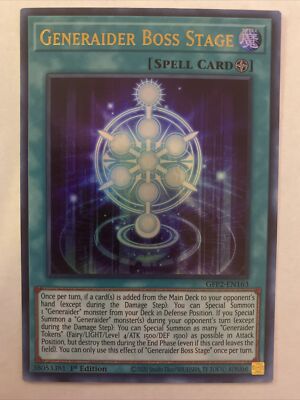 Yugioh Generaider Boss Stage Ultra GFP2-EN163 1st NM Preorder 5/6 | eBay