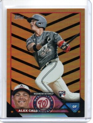 2023 Topps Update Alex Call Orange Black Foil Rookie Card #US253 ...