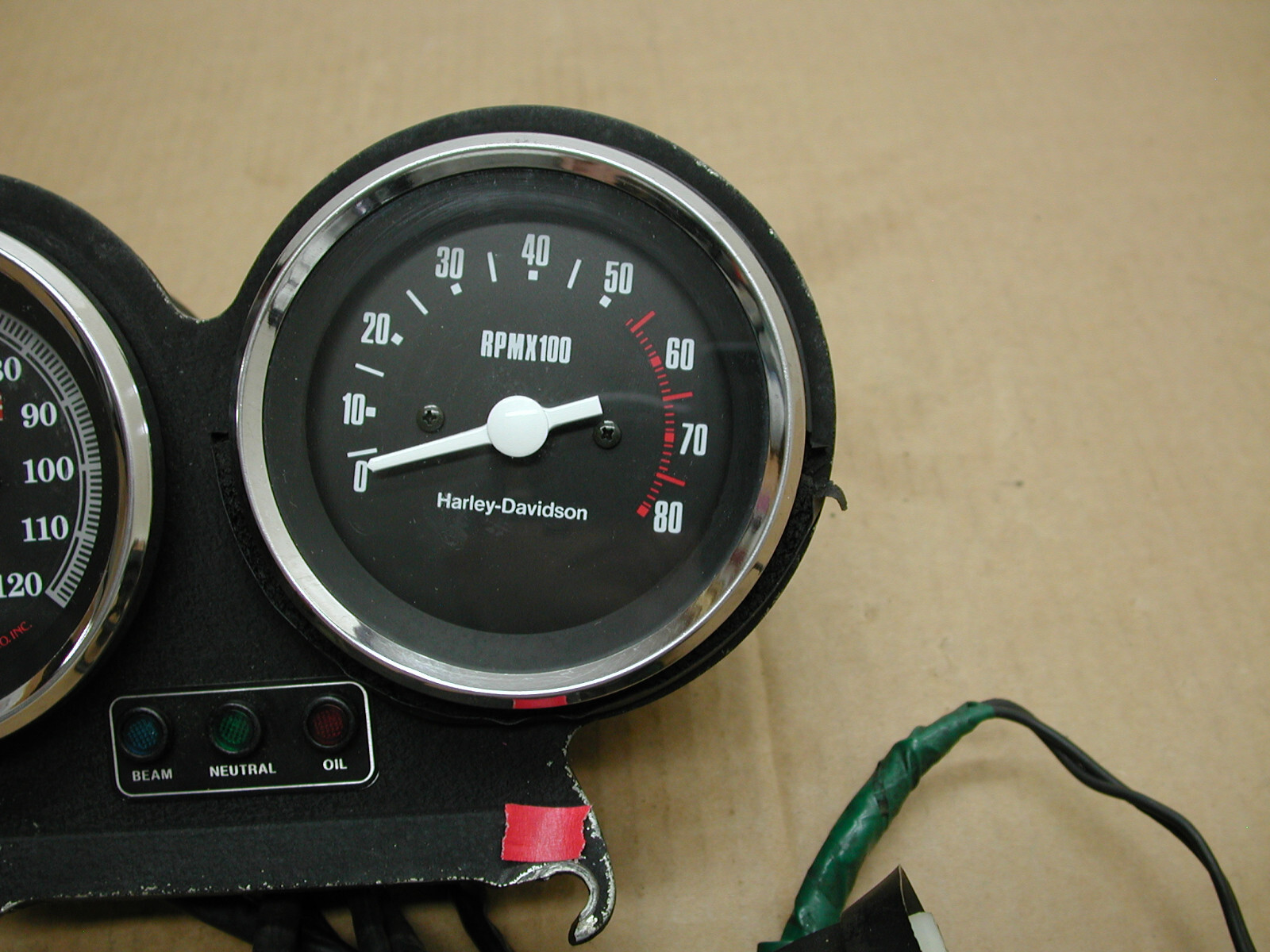 Vintage HARLEY DAVIDSON Sportster XL FXR OEM Speedometer Tachometer ...