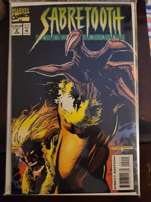 Sabretooth #2 1994 MARVEL COMIC BOOK 7.5-8.0 AVG V36-43 | eBay