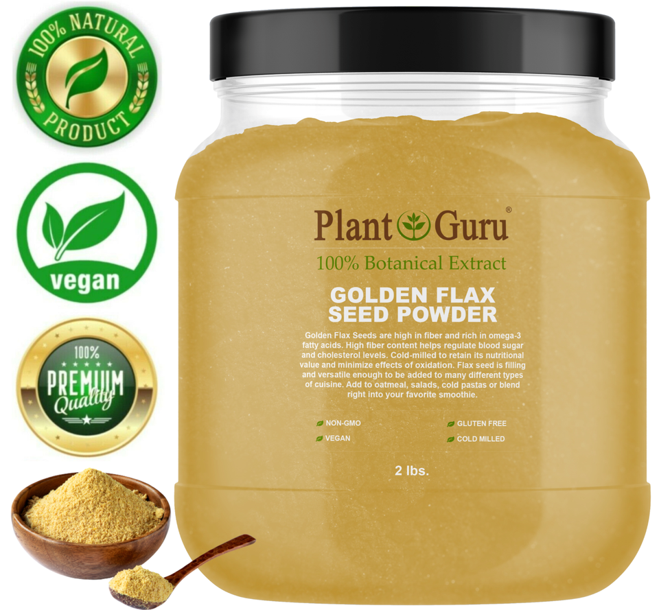 Ground Flax Seed Powder BROWN & GOLDEN 100% Pure Linseed Flaxseed Meal ...