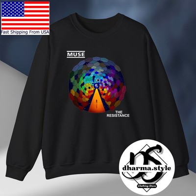 Muse Resistance Rock Band Music Black Crewneck Sweatshirt Size S-3XL | eBay