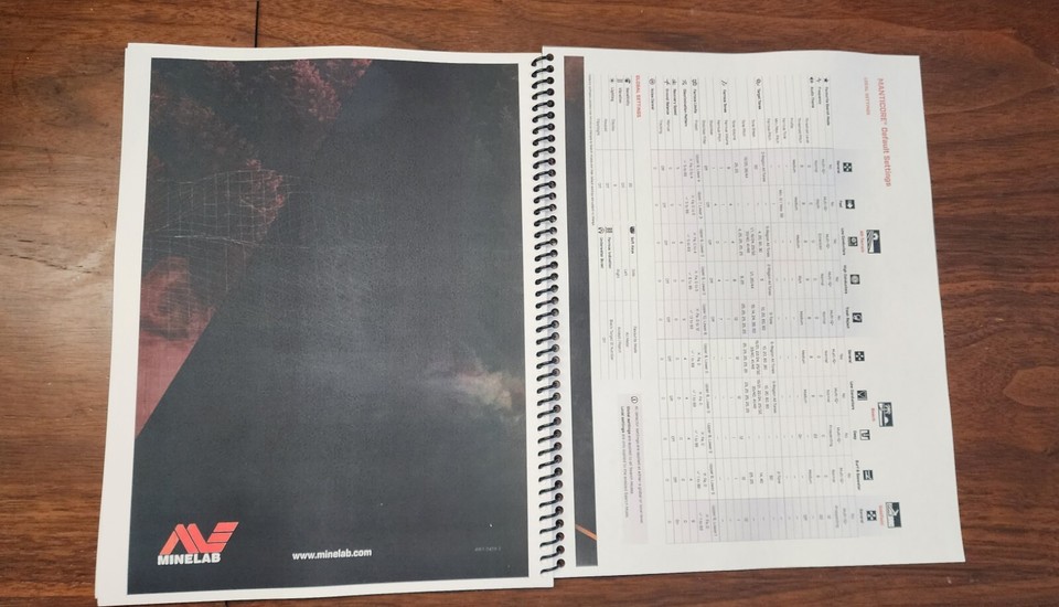 Minelab Manticore Instruction Manual | eBay