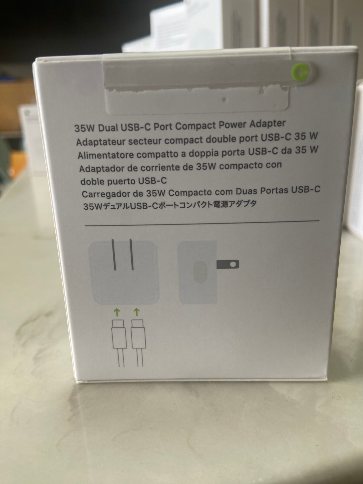 OEM Apple 35W Dual USB-C Port Compact Power Adapter, New. MW2H3AM/A. | eBay