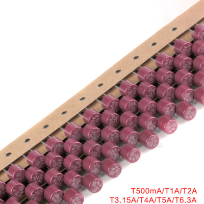 Radial Slow Blow Time Delay Circular PCB Fuse -500mA 1A 2A 3.15A 4A 5A ...