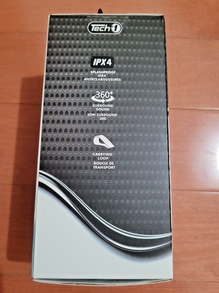 NEW Tech 1 RAGE Portable Splashproof Bluetooth Wireless Speaker - BLACK ...