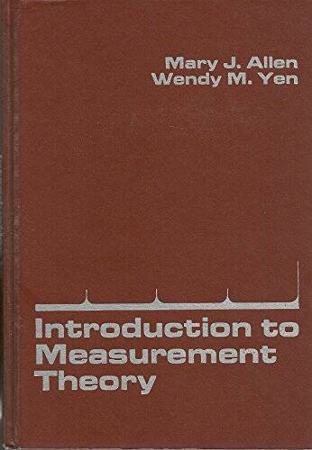 Introduction to Measurement Theory - Hardcover By Allen, Mary J. - GOOD ...