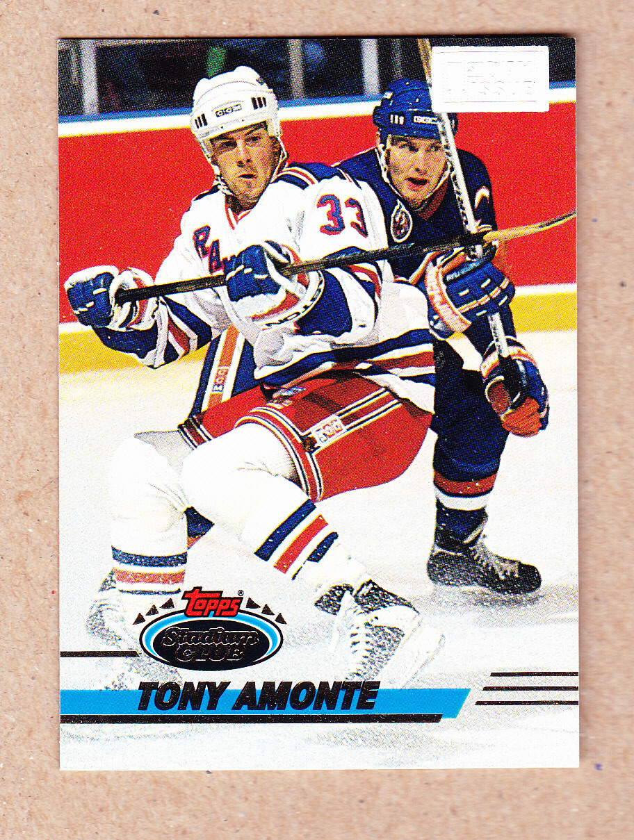 Tony Amonte 1993-94 Topps Stadium Club 1st Day Issue card #226-Rangers ...