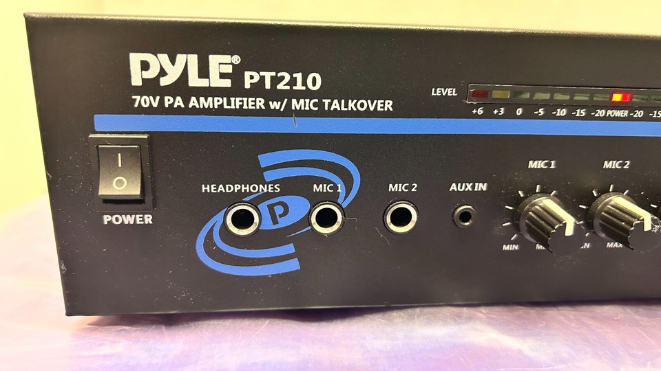 PYLE PT210 70V PA AMPLIFIER W/MIC TALKOVER | eBay