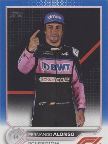 2022 Topps Formula 1 - F1 Racers Blue #13 Fernando Alonso /99 for sale ...