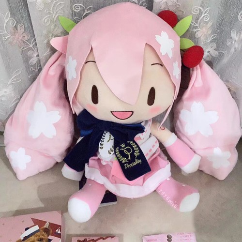 Hatsune Miku Plush Doll Cartoon Pillow Cute Plush Toy Cosplay Shallot ...