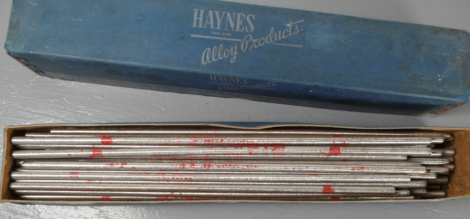 Haynes Rod 6 - 1/4 X 12 Stellite Welding Hard Facing Rod - 8 pc. New ...
