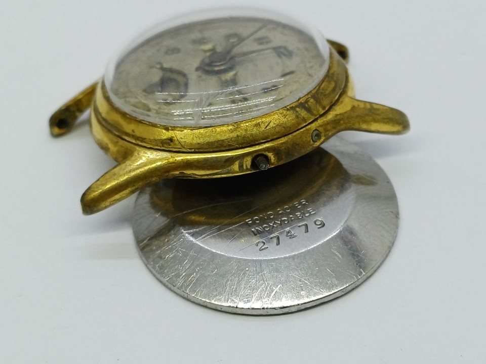 RARE VINTAGE TELL MOONPHASE TRIPLE CALENDAR WATCH VALJOUX 89 FOR REPAIR ...