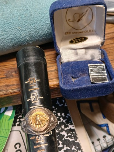 WW2 STERLING DISCHARGE RING WITH ORIGINAL BOX | eBay