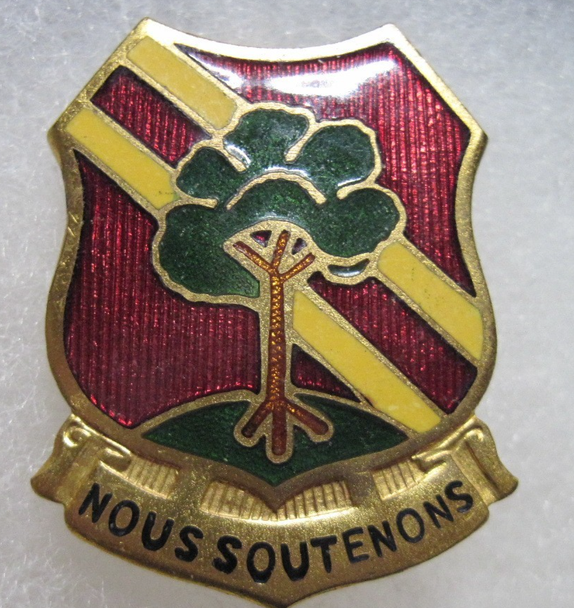 Army crest DI dui PB pinback post-ww2 324th FIELD ARTILLERY BATTALION ...