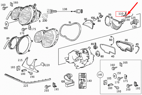 OEM Genuine MERCEDES BENZ Headlight Bulb Halogen H7 400809000007 for ...