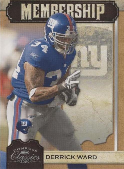 2009 Donruss Classics - Membership Derrick Ward #5 Silver /250 for sale ...