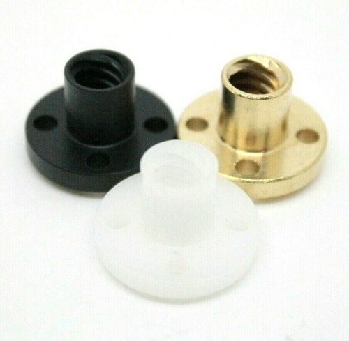 T8 8mm Lead Screw Nut T8*8 - Brass / Acetal(POM) - for CNC Machine / 3D ...