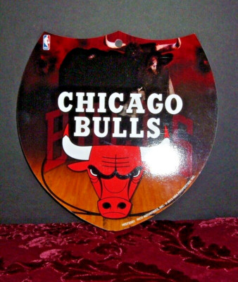 CHICAGO BULLS PLASTIC WALL SHIELD NEW SEALED 8" X 8" NBA | eBay