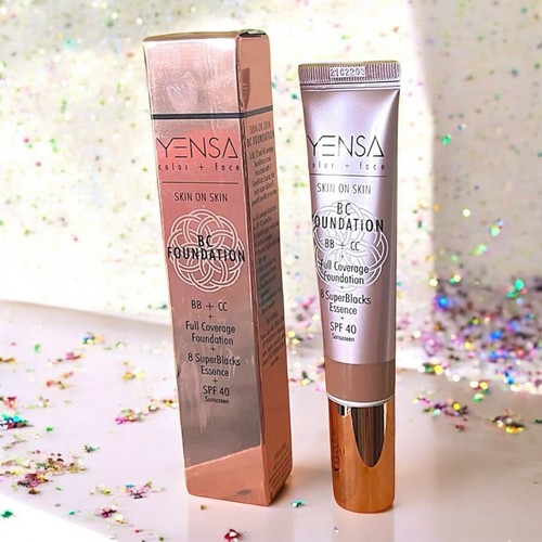 YENSA BC Foundation in Deep Warm BB + CC Full Coverage Brand New In Box ...