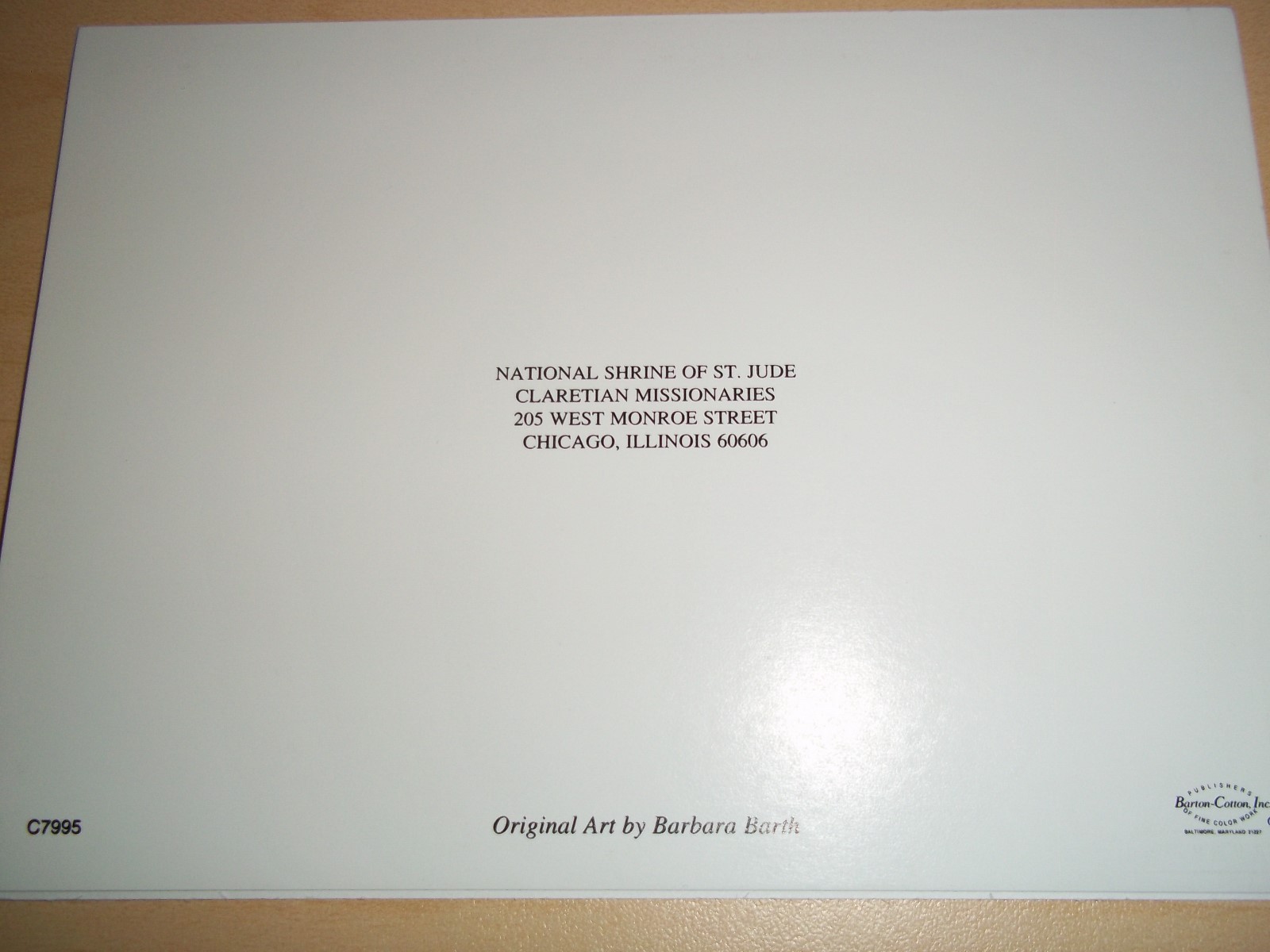 Vintage Unused Barbara Barth Christmas Greeting Card Children at Manger ...