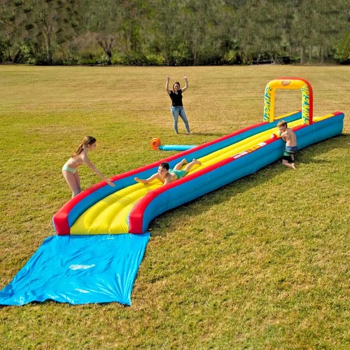 SLIP AND A N SLIDE OUTDOOR TOYS WATER SLIDE WHAM O GIANT INFLATABLE ...