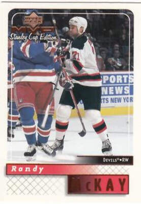 #109 Randy McKay - New Jersey Devils - 1999-00 Upper Deck MVP Stanley ...