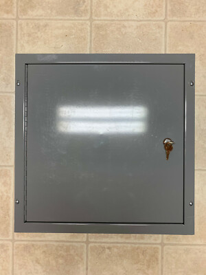 Lockable Electrical Cabinet, Wire Guard Systems 18" x 18" x 4" | eBay