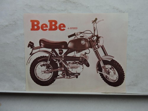 Premiere BeBe 4 Speed Mini Bike Brochure B11837 | eBay