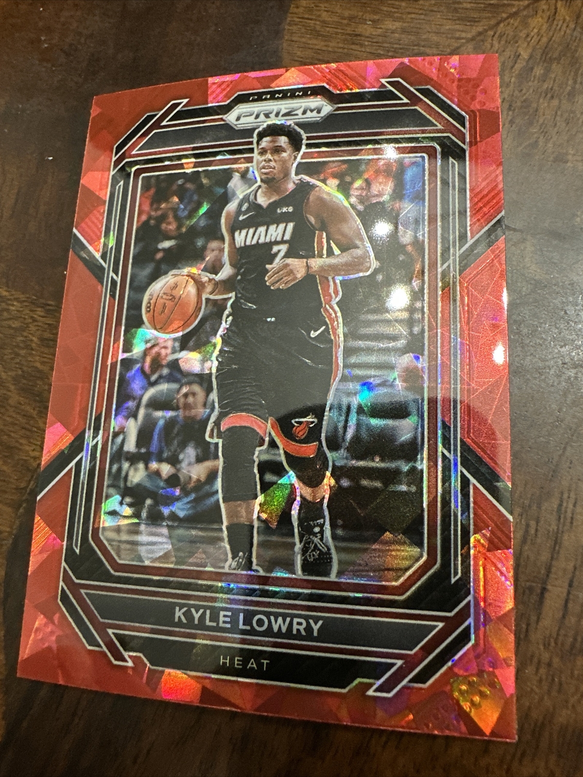 2022-23 Prizm Kyle Lowry Red Cracked Ice Prizm Refractor SP 147 Heat ...