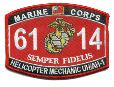 4.5" MARINE CORPS 6114 MOS INSIGNIA HELICOPTER SQUADRON EMBROIDERED ...