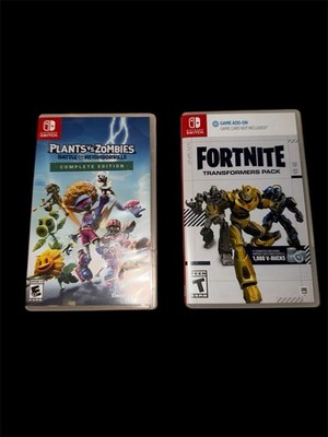 EMPTY Nintendo Switch Plants vs Zombies & Fortnite Transformers Boxes ...