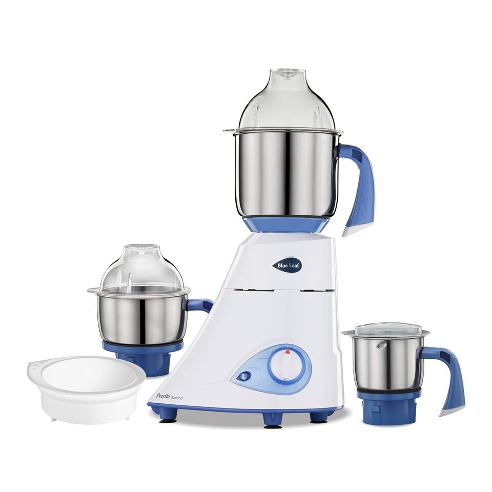 Preethi Blue Leaf Diamond MG-214 mixer grinder 750 watt Blue White 3 ...