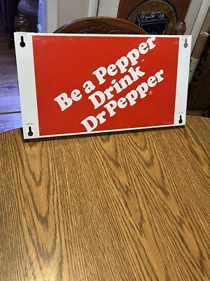 Vintage Original Dr. Pepper Be A Pepper Store Display Sign | eBay