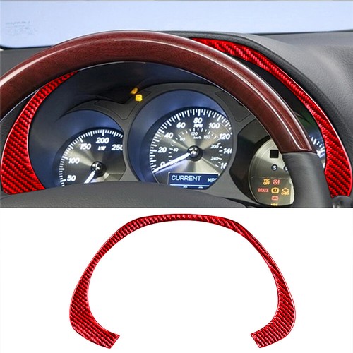 Red Carbon Fiber Instrument Interior Cover Sticker Trim Fit for LEXUS ...