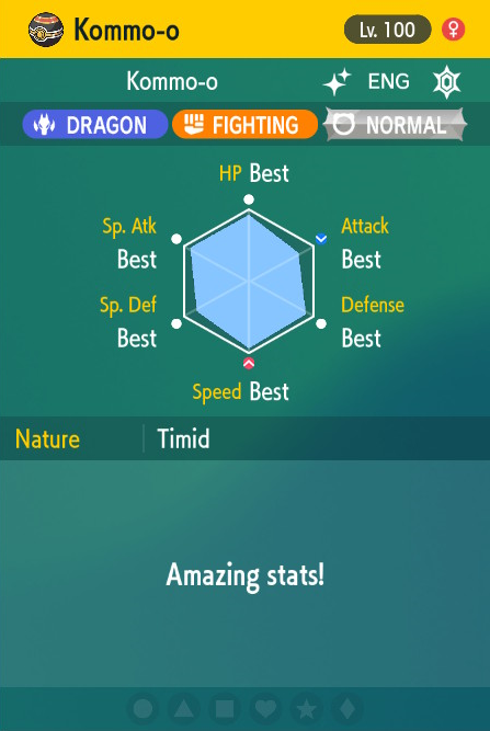 SHINY KOMMO-O 6IV TIMID NORMAL | BATTLE-READY | Pokemon Scarlet and ...