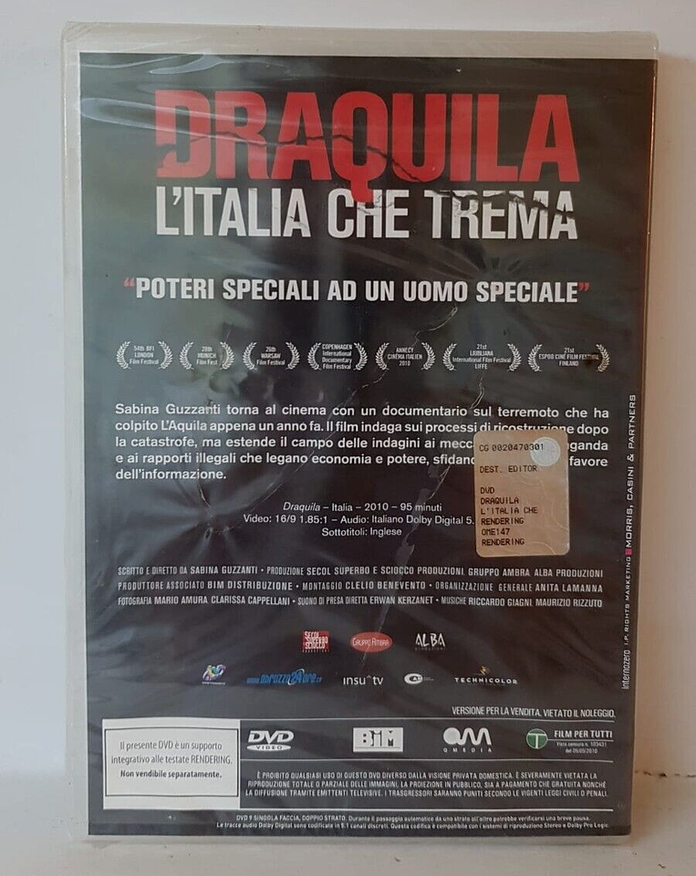 DRAQUILA The Italy That Trembles - Sabina Guzzanti - Sealed DVD | eBay UK