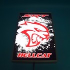 Dodge Hellcat LED Backlit Sign – Challenger Charger Garage Wall Light ...