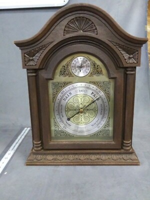 Vintage Springfield Instrument Co. Mantle Barometer and Thermometer ...