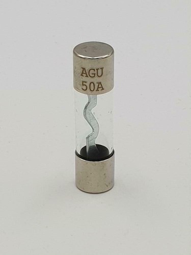 5x 50A Platinum Plated Glass AGU Fuse Fuses Pack Car Audio Amp ...