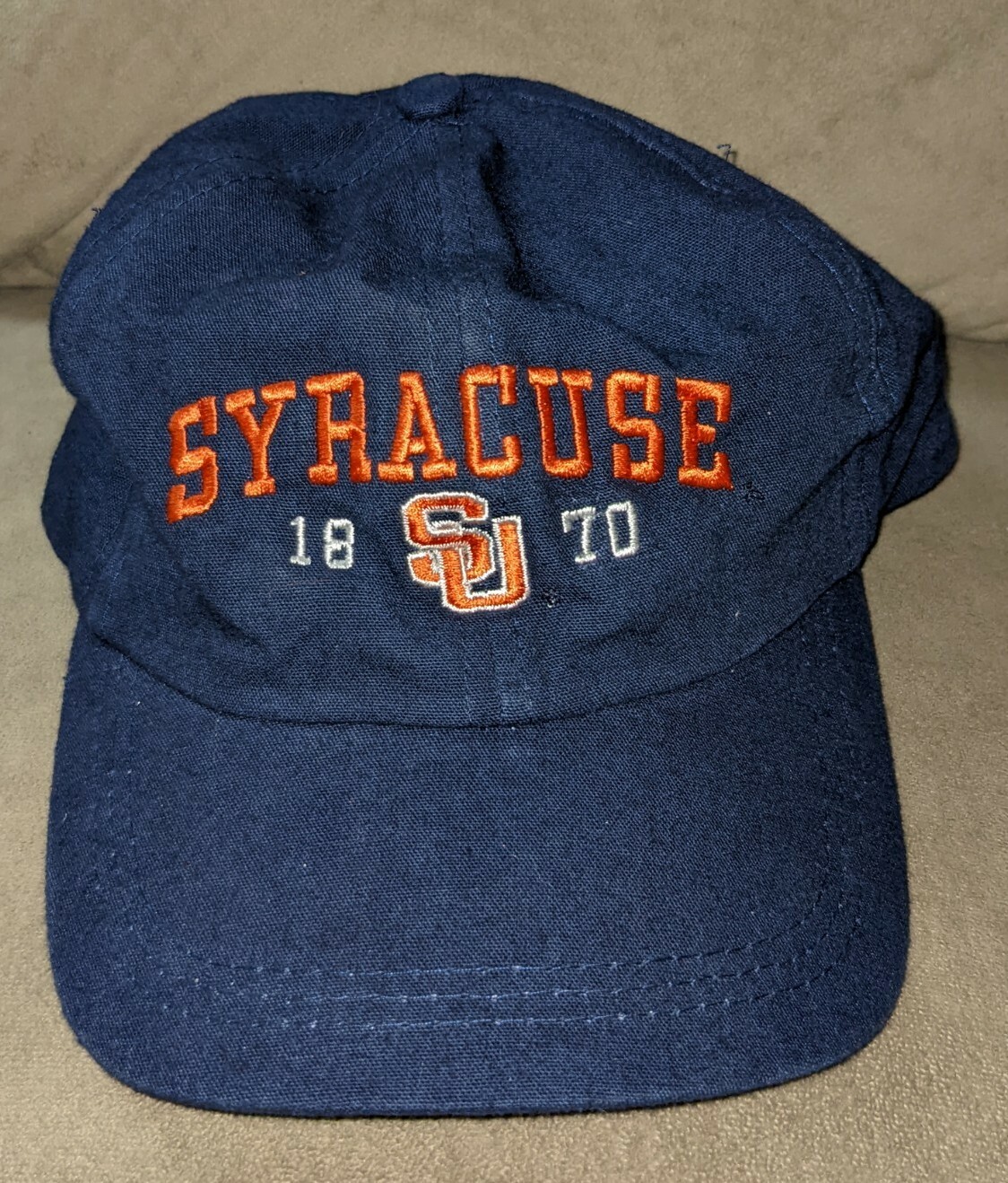 Syracuse University SU Orangemen Orange Hat Cap NCAA The Game SNAPBACK ...