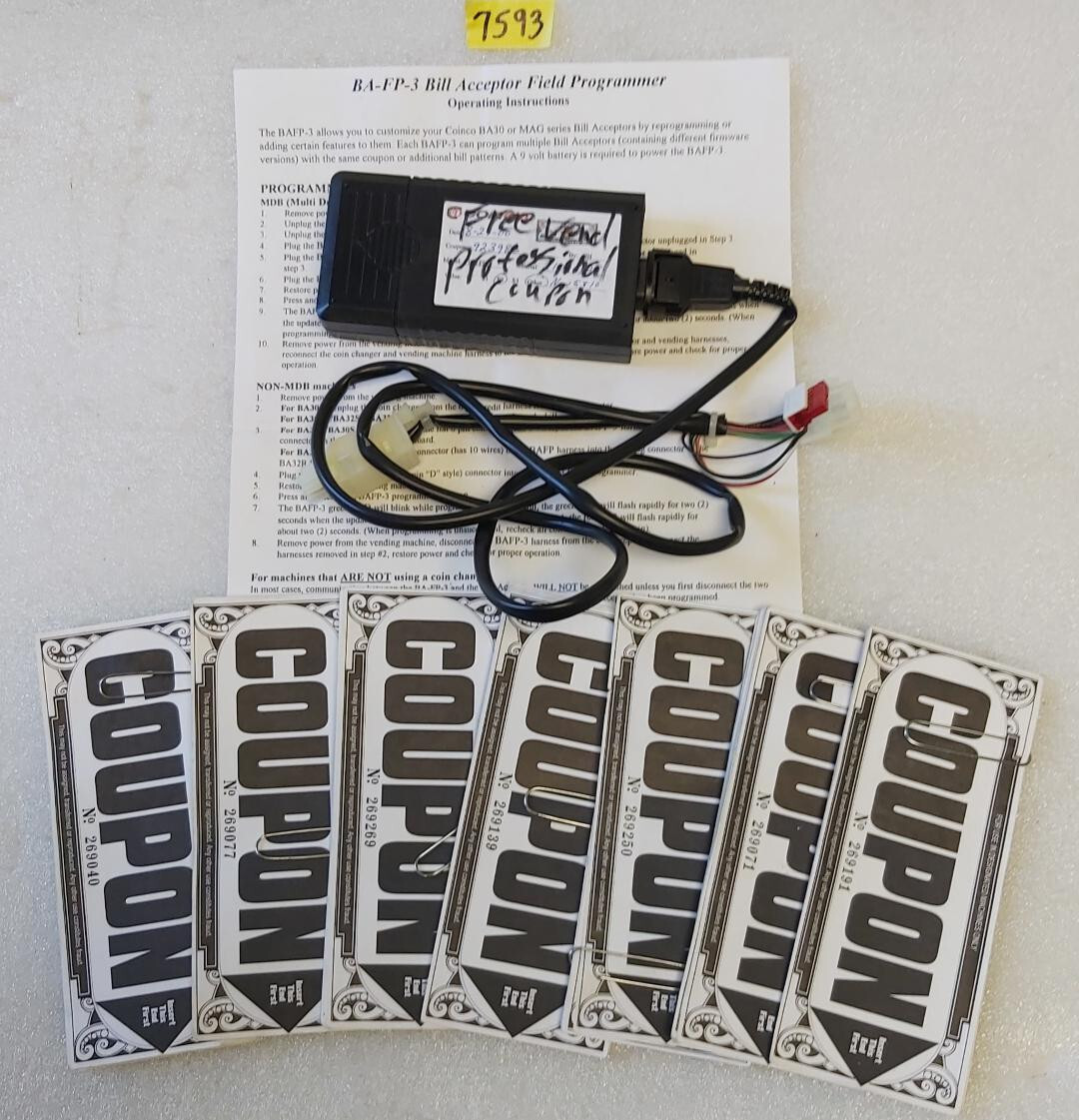 COINCO BA-FP-3 Bill Acceptor Field Programmer #7593 - WORKING | eBay