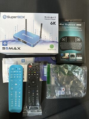 Superbox S5Max With Keyboard, 128GB USB Flash Disk,1 Voice Remote And ...