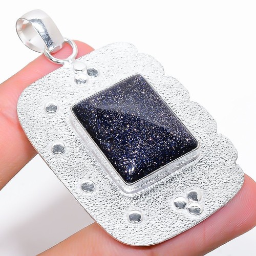 Purple Sunstone Handmade Gemstone 925 Sterling Silver Jewelry Pendant 2 ...
