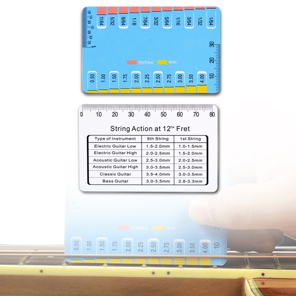 Guitar String Height Ruler Gauge Precision Tool for Perfect String ...