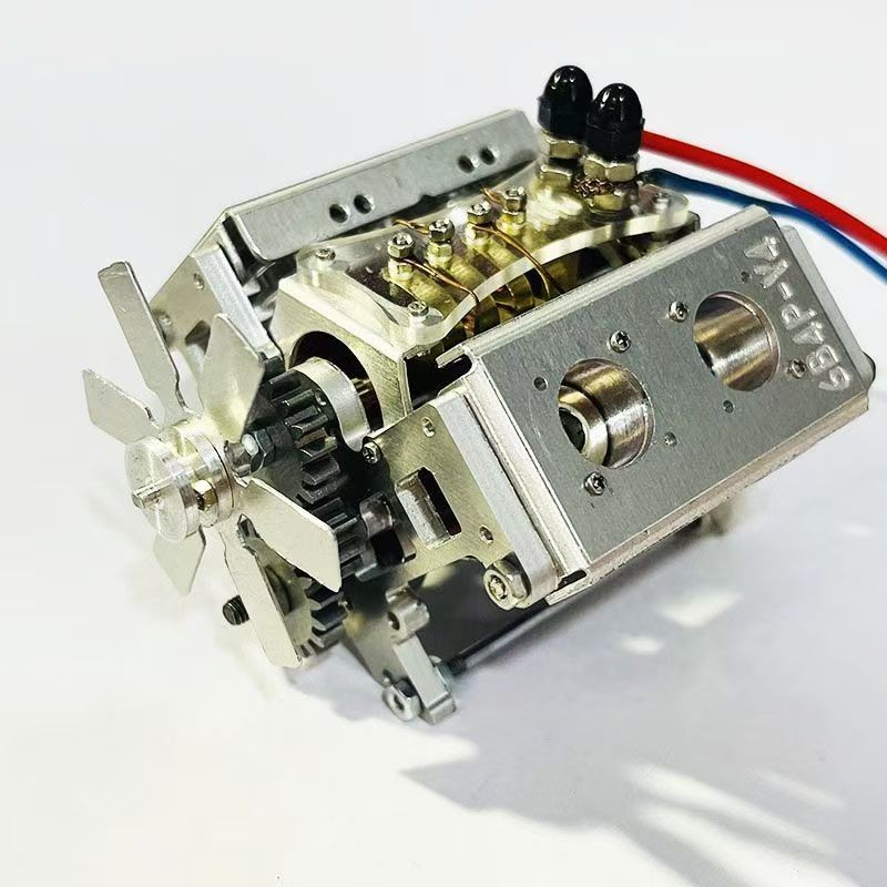 Metal crankshaft V8 engine model, power engine strong magnetic piston ...