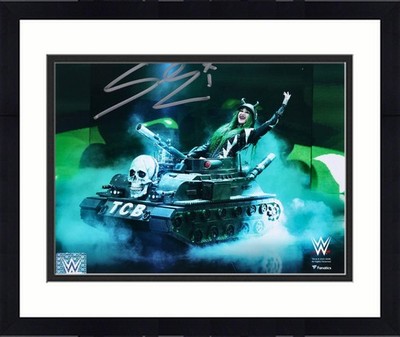 Framed Shotzi Blackheart WWE Autographed 8" x 10" Riding TCB Tank ...