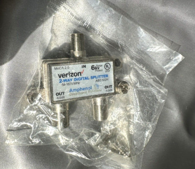 Verizon Amphenol Broadband 2-Way Digital Splitter MoCA 2.0 54-1675 MHz ...