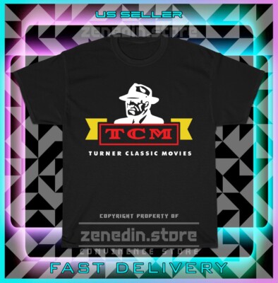 New Hot Tee Turner Classic Movies Logo Men's T-Shirt American Men T ...